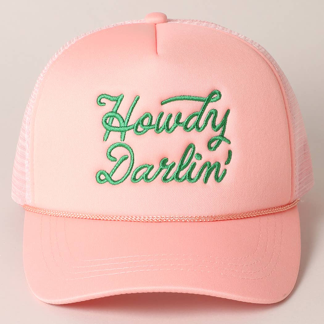 Howdy Darlin' Embroidered Trucker Hat – Muddy Creek Clothing Boutique